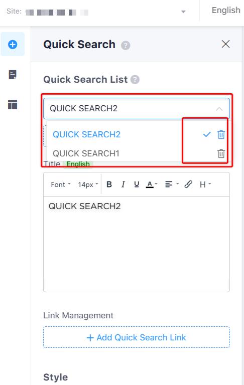 Quick Search Block – Lofty Help Center
