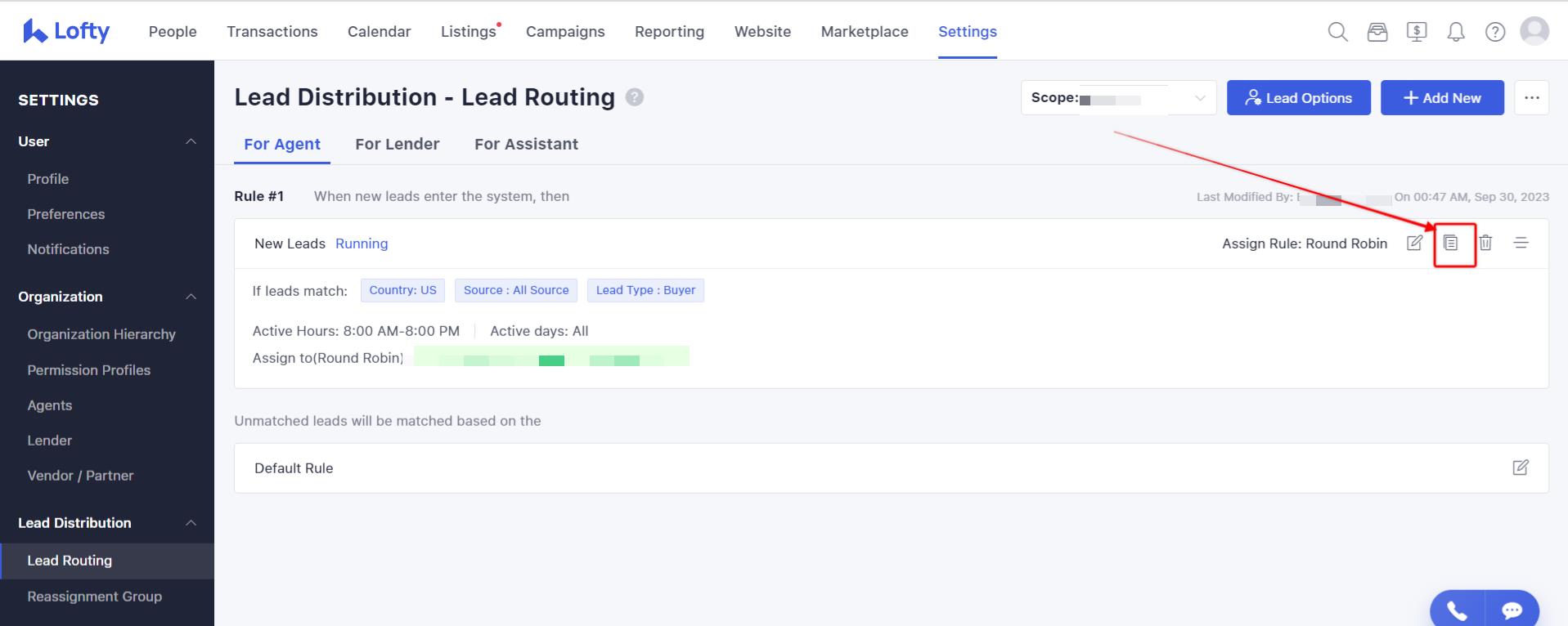 Lead Routing Rules – Lofty Help Center