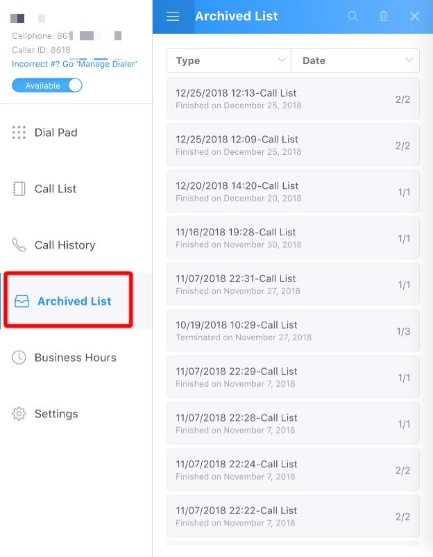 Call List (Standard) – Lofty Help Center