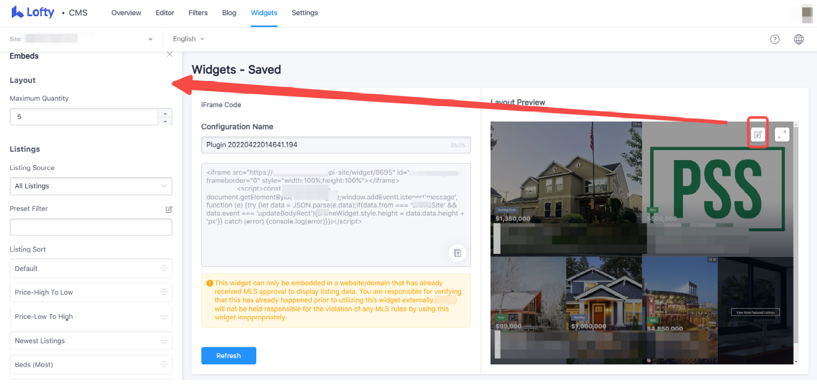 External Website Widgets – Lofty Help Center