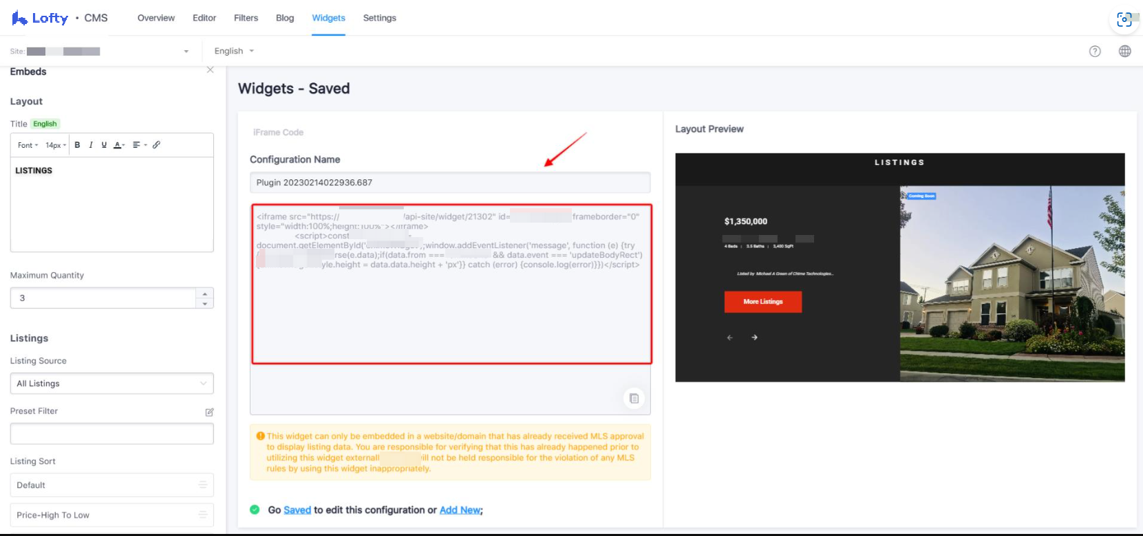 External Website Widgets – Lofty Help Center