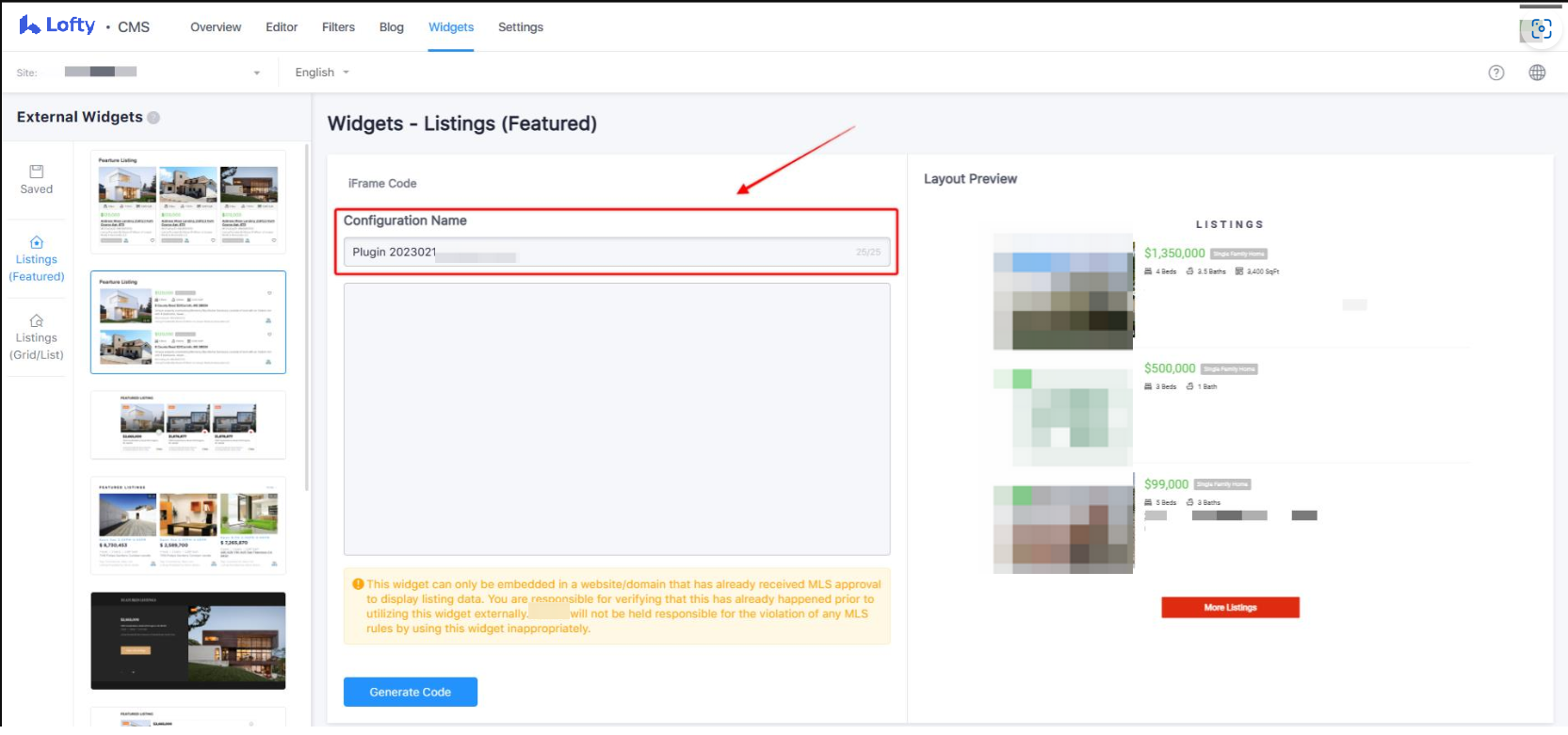 External Website Widgets – Lofty Help Center