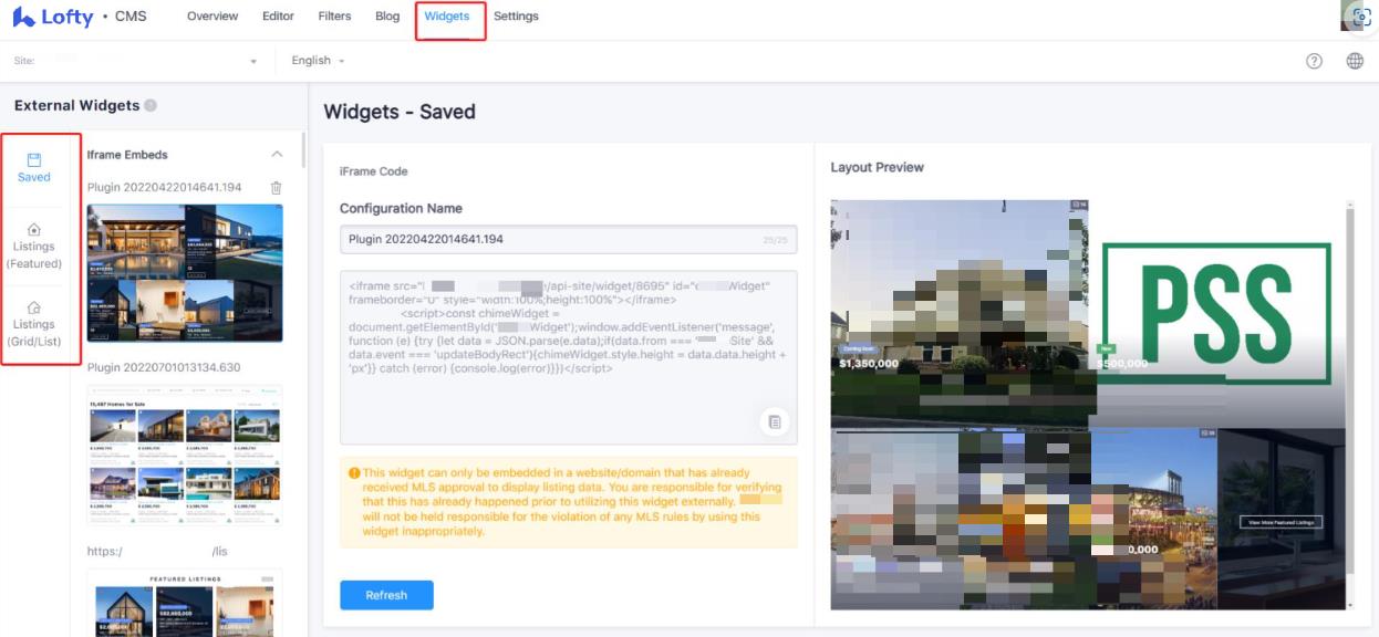 External Website Widgets – Lofty Help Center
