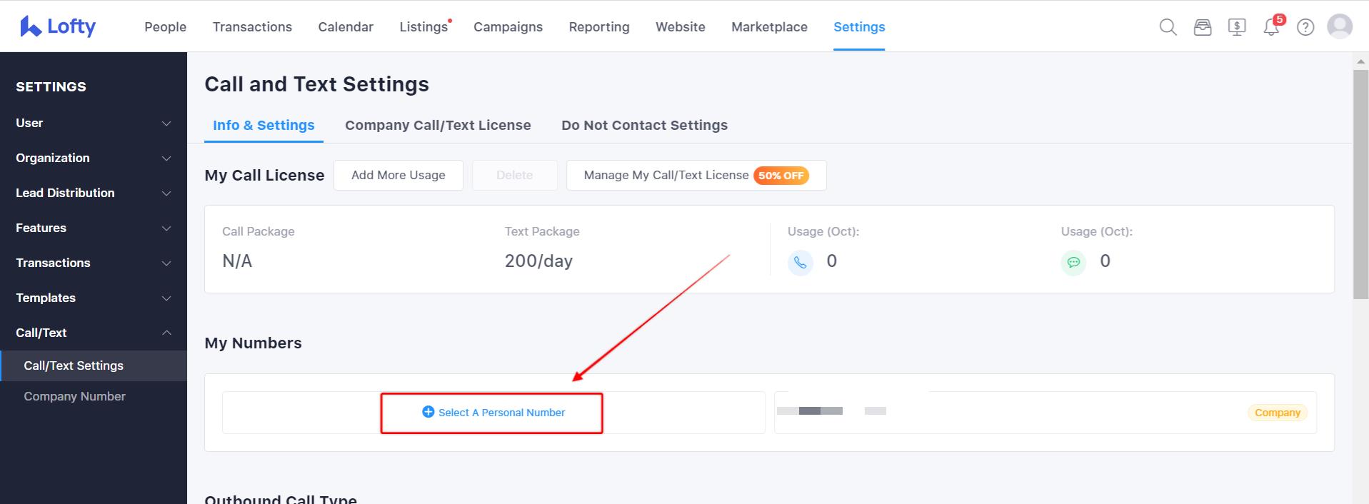Personal Virtual Number – Lofty Help Center