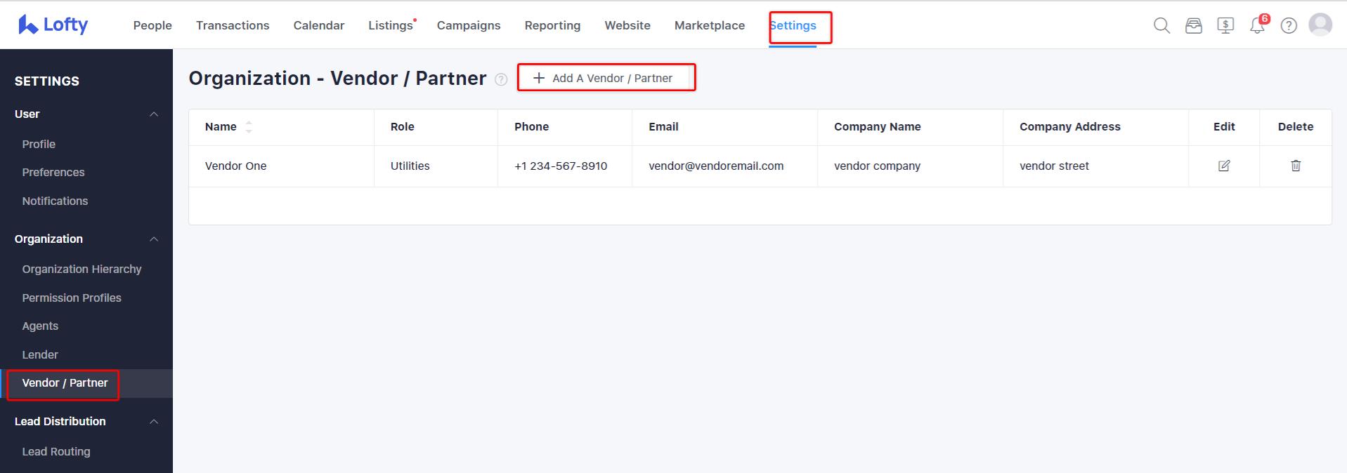 CRM Settings – Lofty Help Center