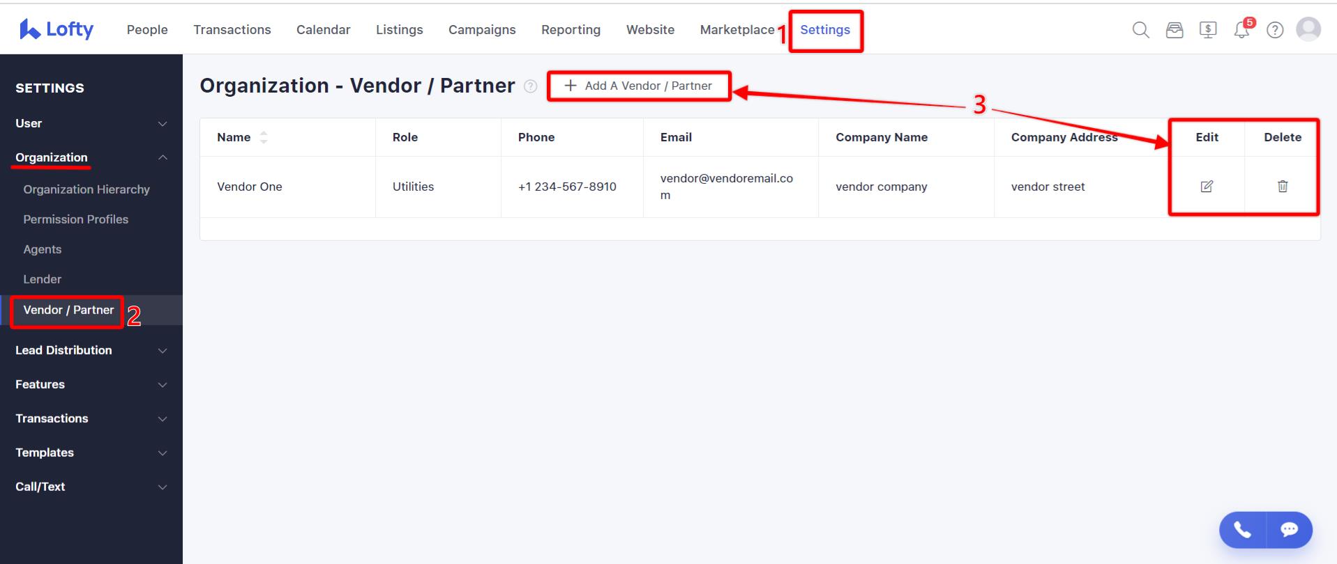 How to Assign a Vendor, Partner, or Contact to a Transaction – Lofty ...