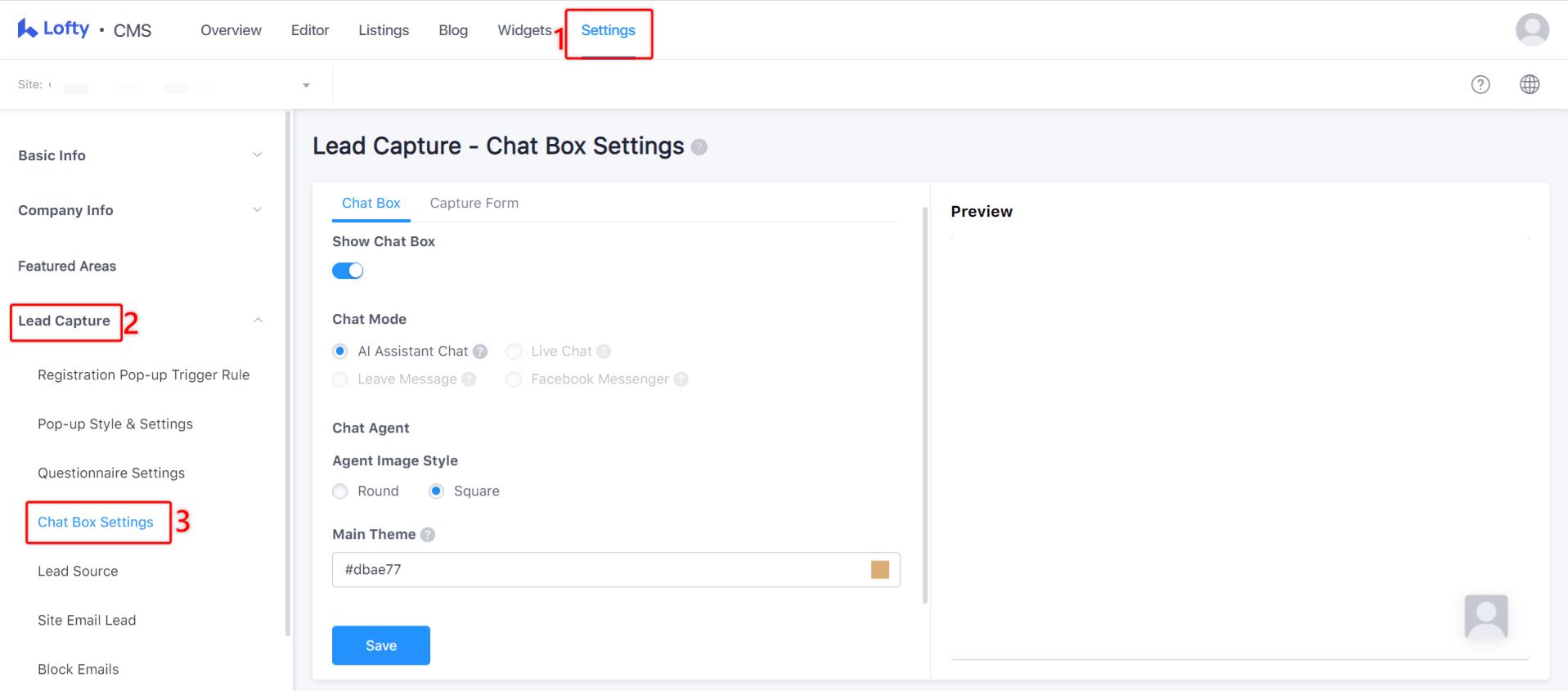 Chat Box Settings – Lofty Help Center