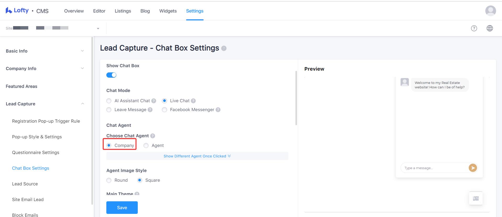 Chat Box Settings – Lofty Help Center