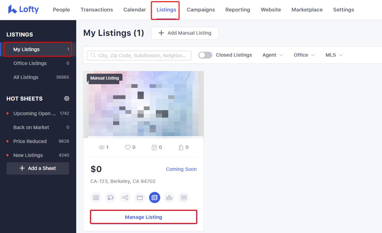 Listing Showing Management – Lofty Help Center