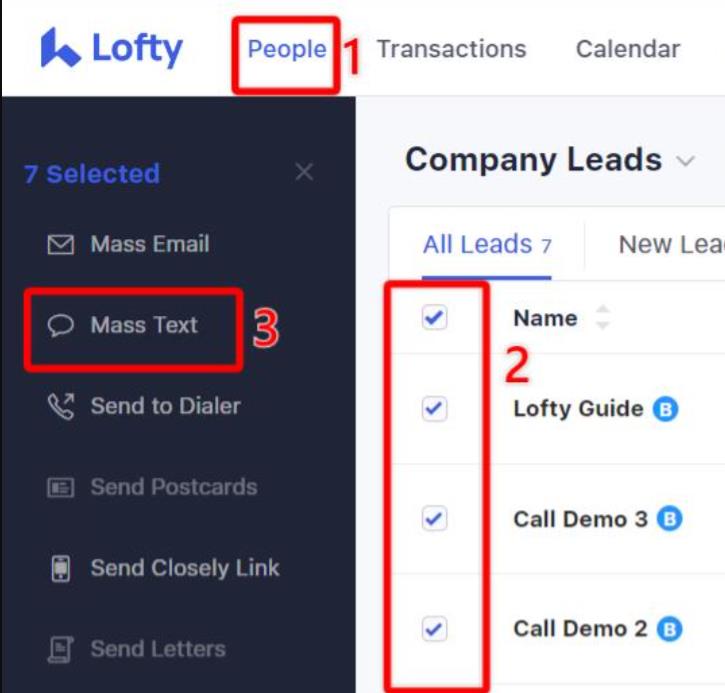 Send Mass Emails & Texts – Lofty Help Center