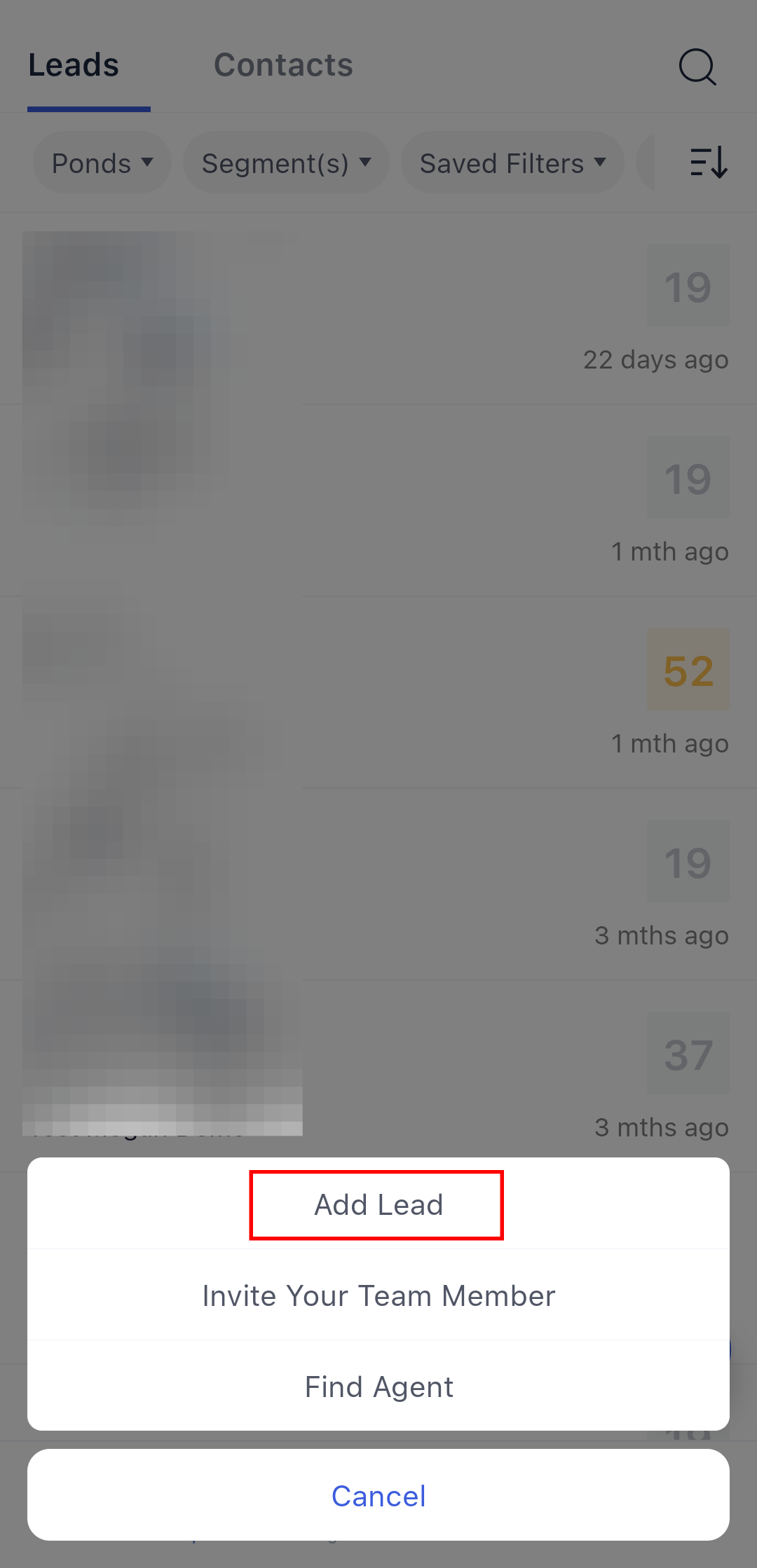 Managing Leads in the Mobile App – Lofty Help Center