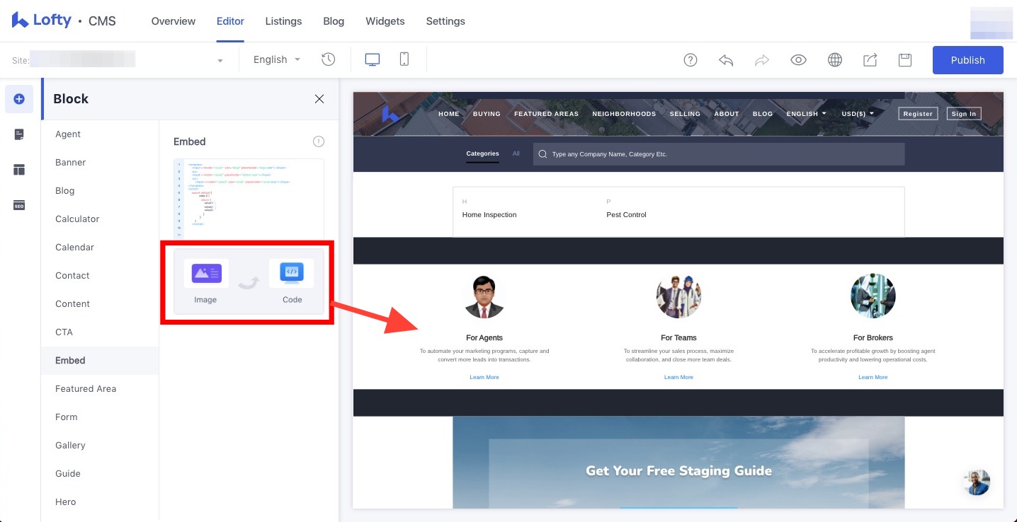 Embed Block – Lofty Help Center