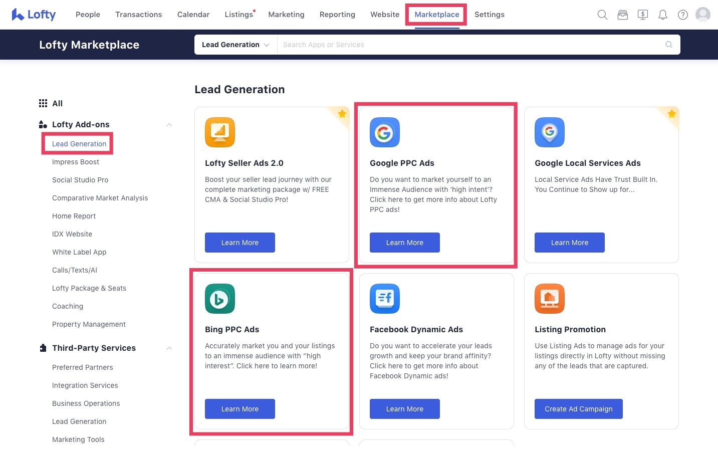 Google & Microsoft Bing PPC Search Ads – Lofty Help Center