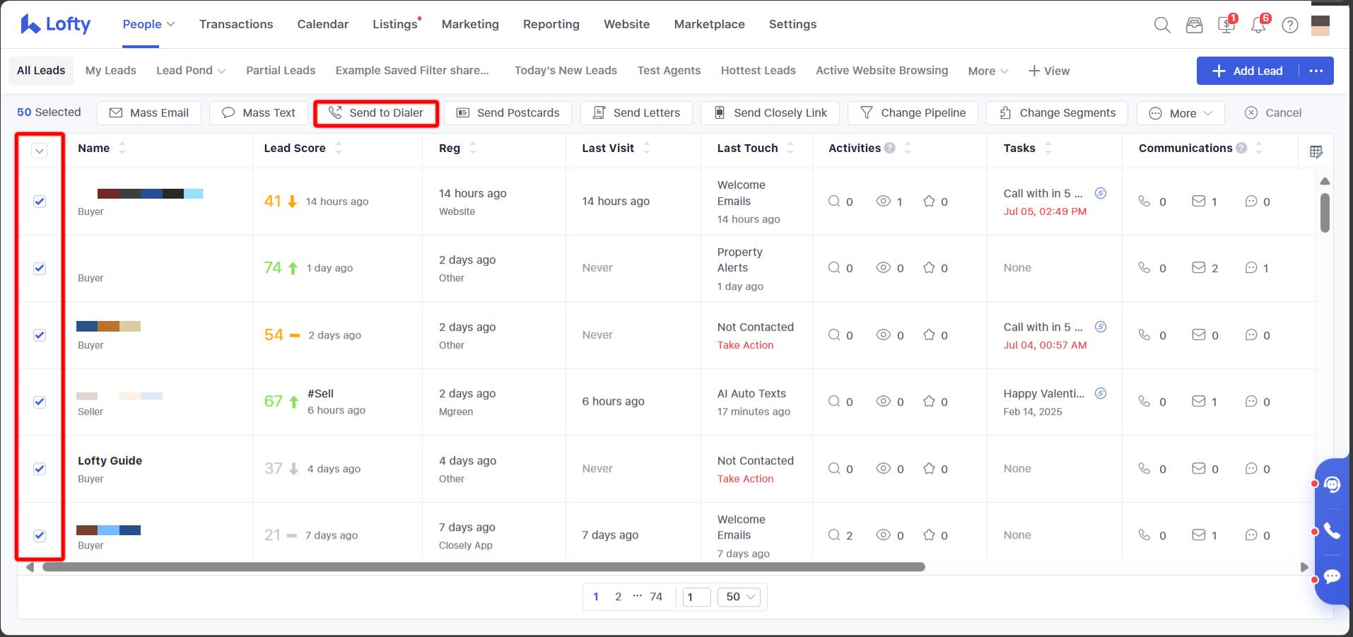Call List (Standard) – Lofty Help Center