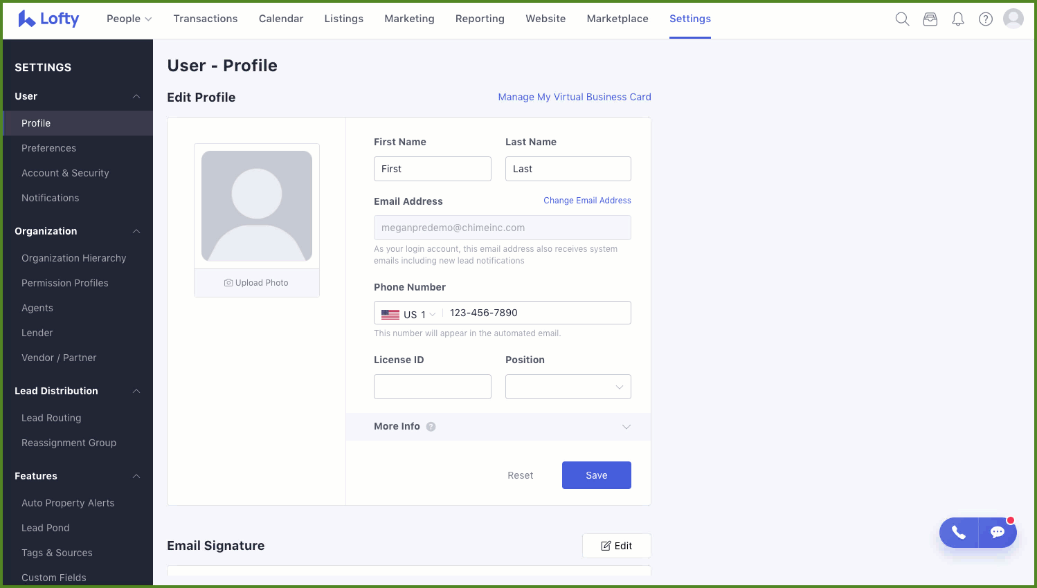 Virtual Business Cards – Lofty Help Center