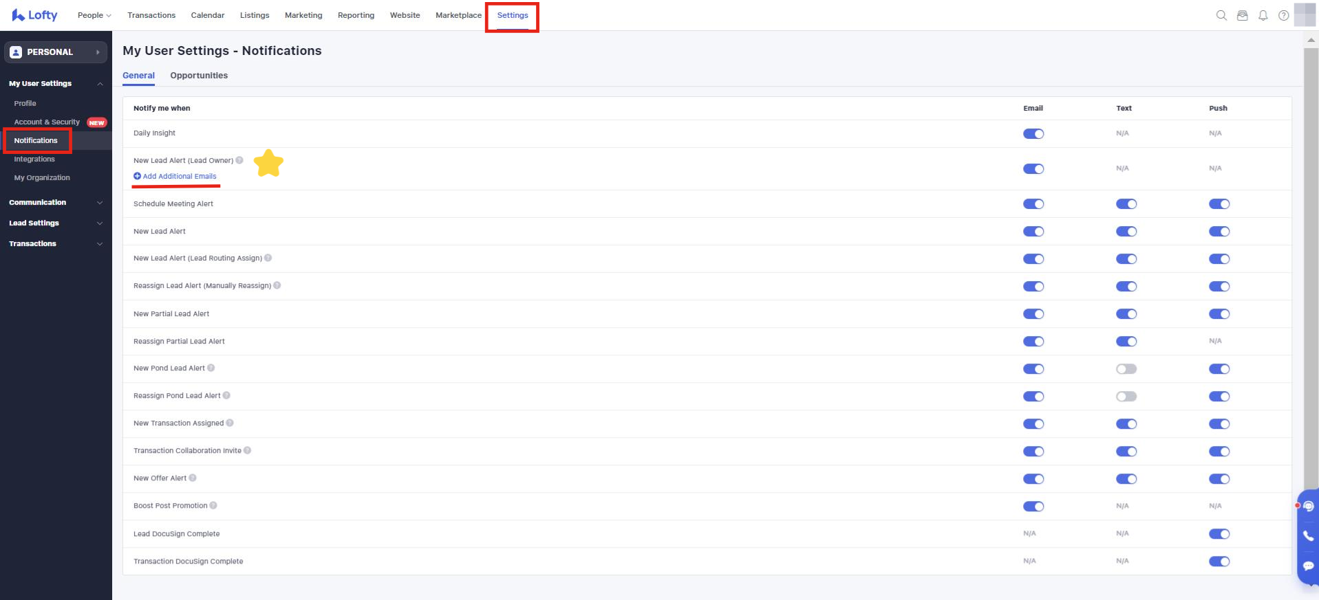 Lofty Notifications – Lofty Help Center
