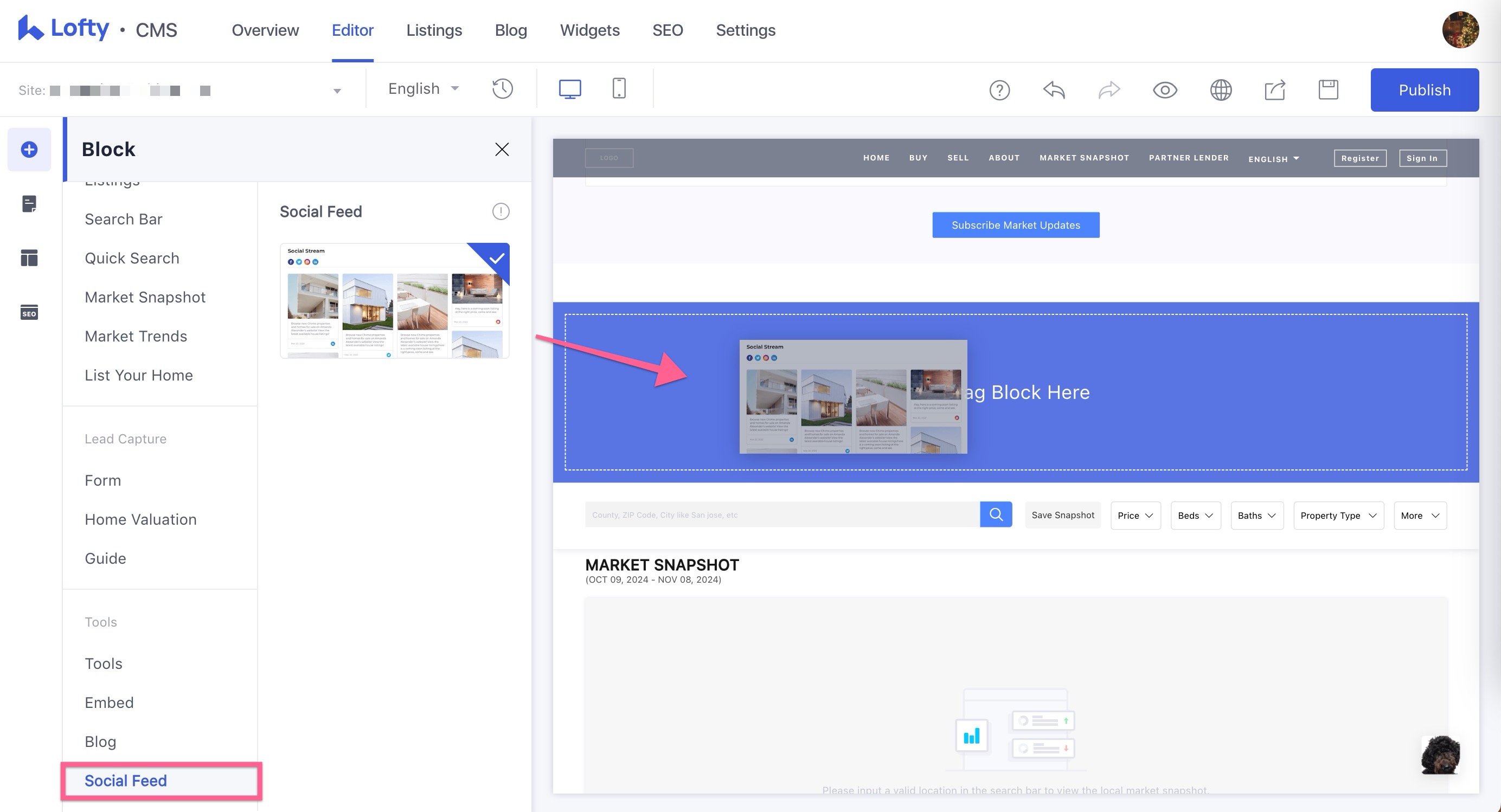 Social Media Feed Block – Lofty Help Center