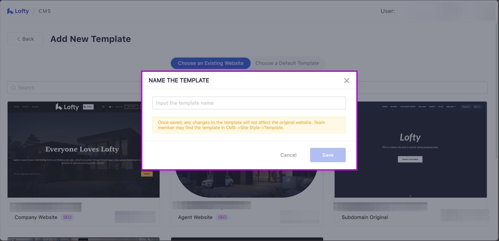 Website Template Library – Lofty Help Center
