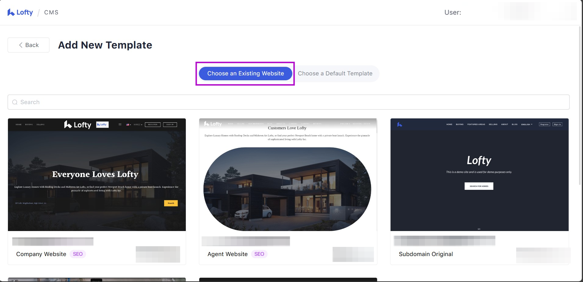 Website Template Library – Lofty Help Center