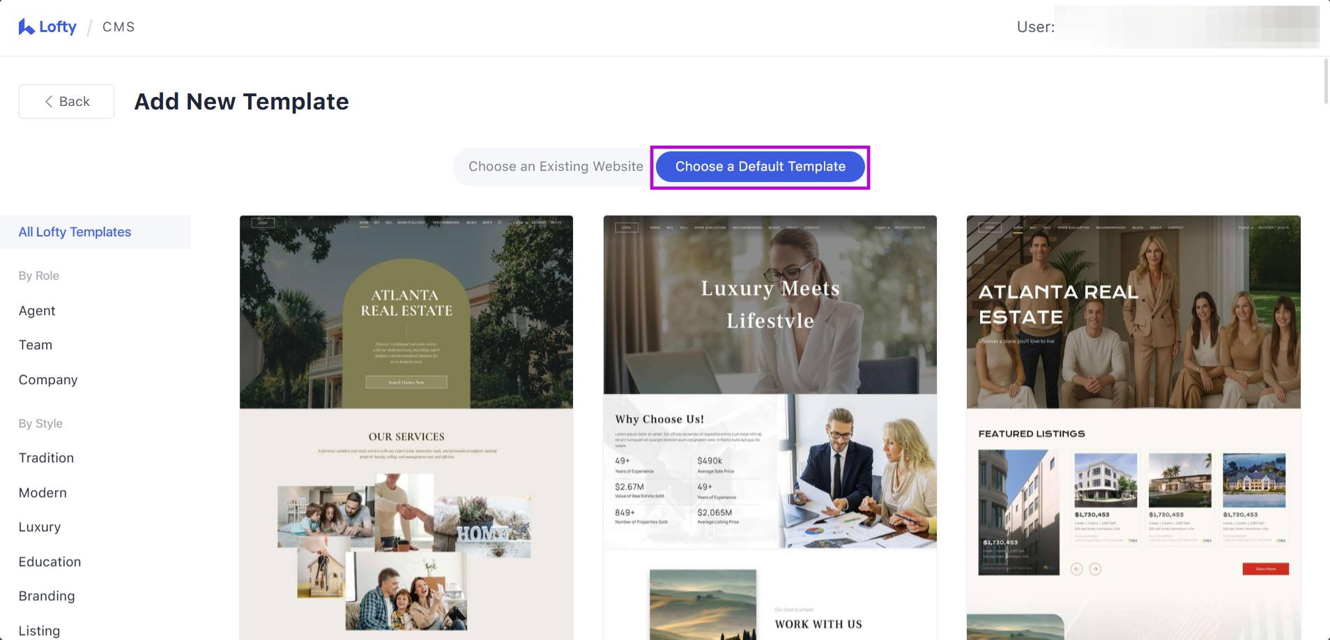 Website Template Library – Lofty Help Center