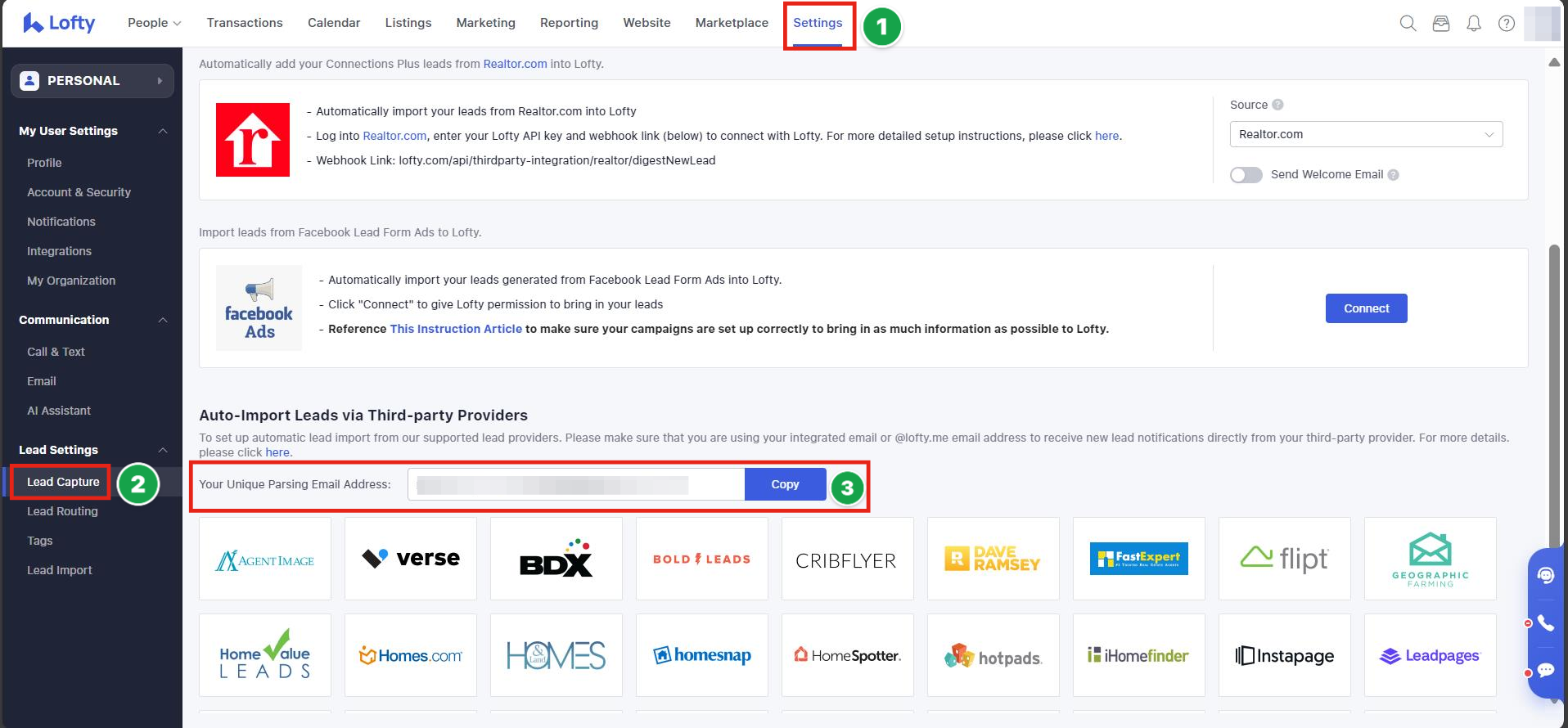 Lead Capture - Bold Leads – Lofty Help Center