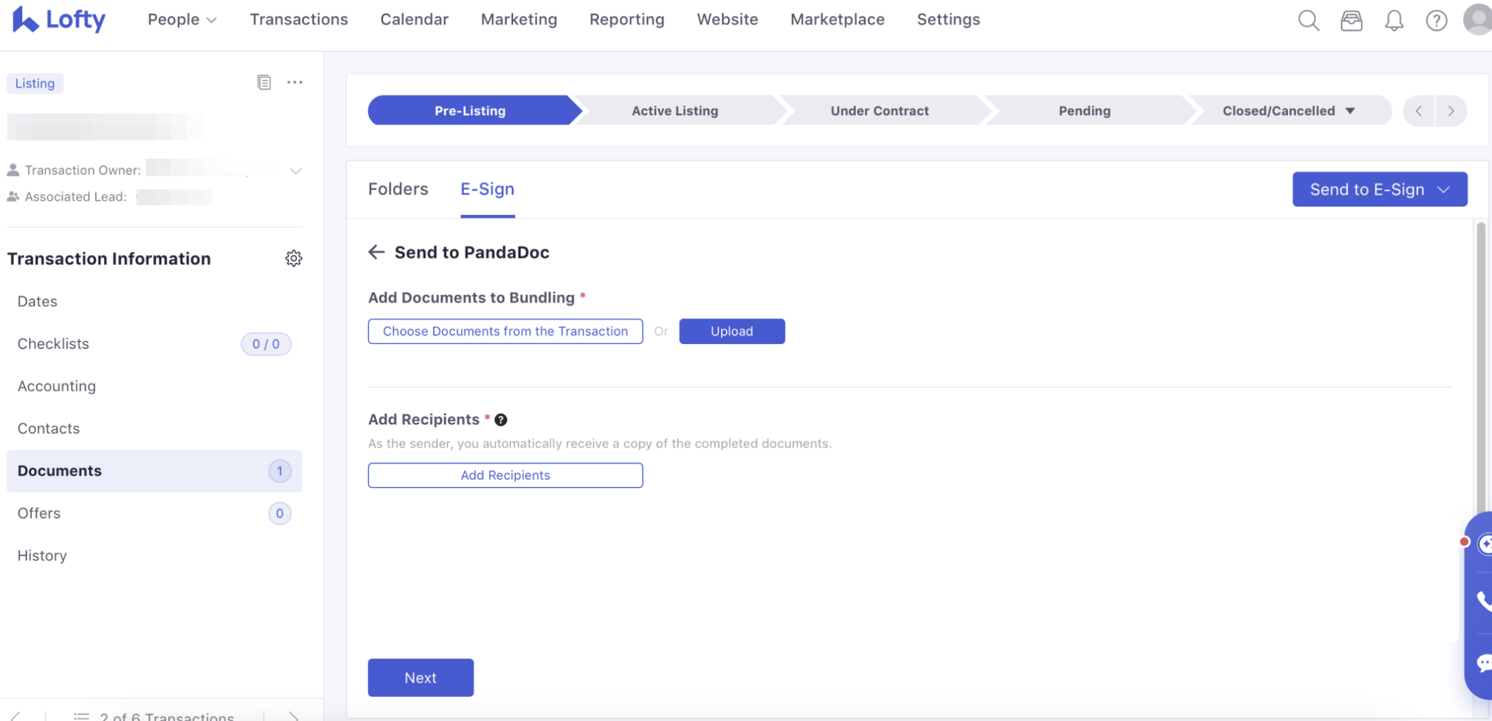 PandaDoc Integration – Lofty Help Center