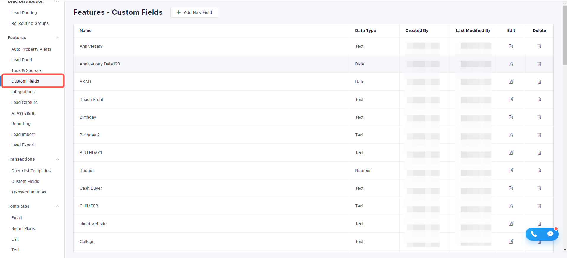 CRM Settings – Lofty Help Center